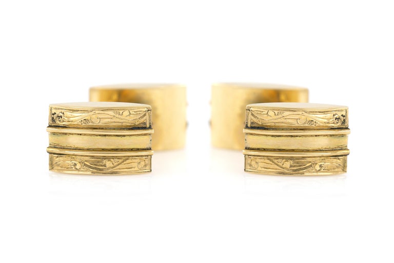 Gold Cufflinks For Sale at 1stDibs