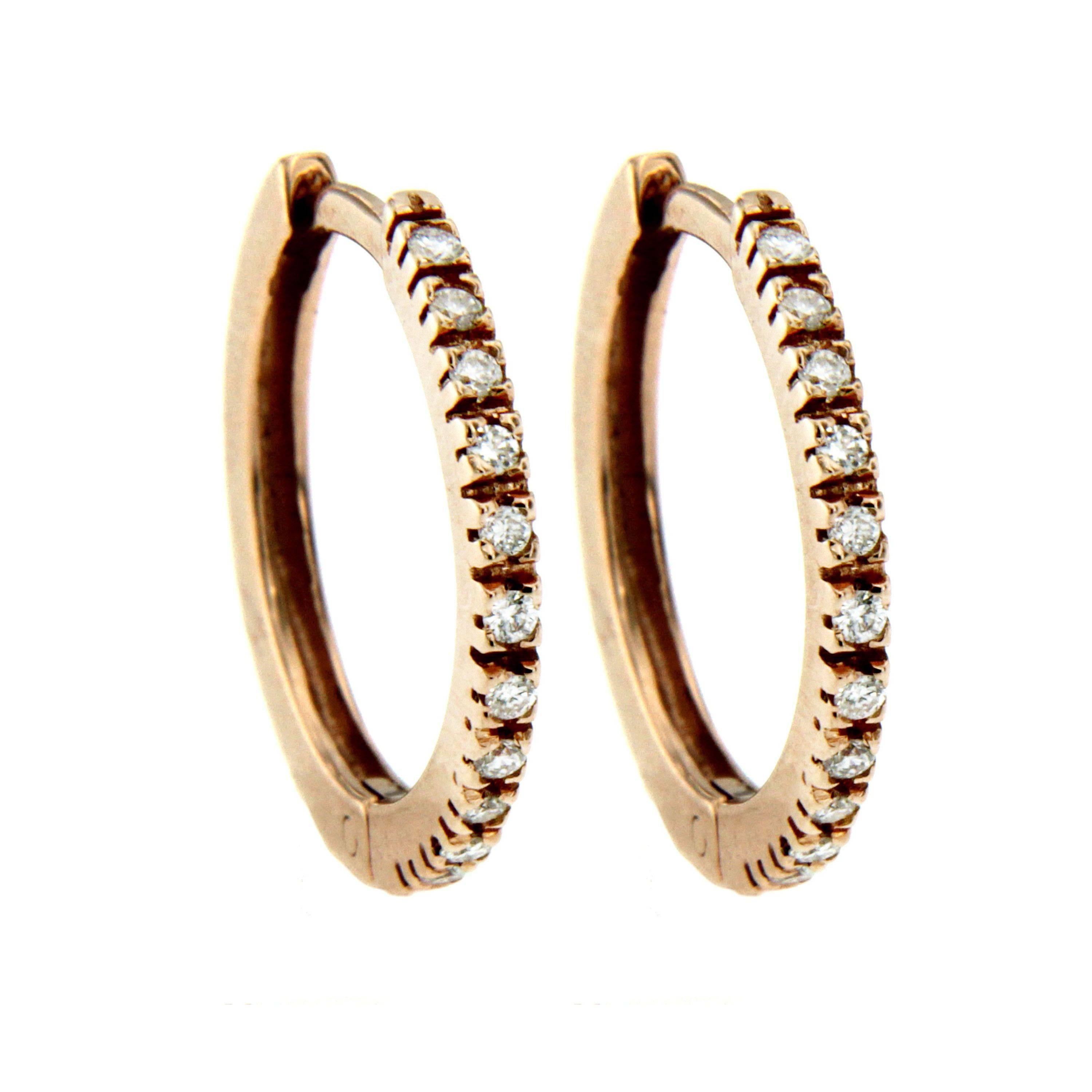 Gold Diamond Mini Hoop Gold Single Earring For Sale at 1stDibs | single ...