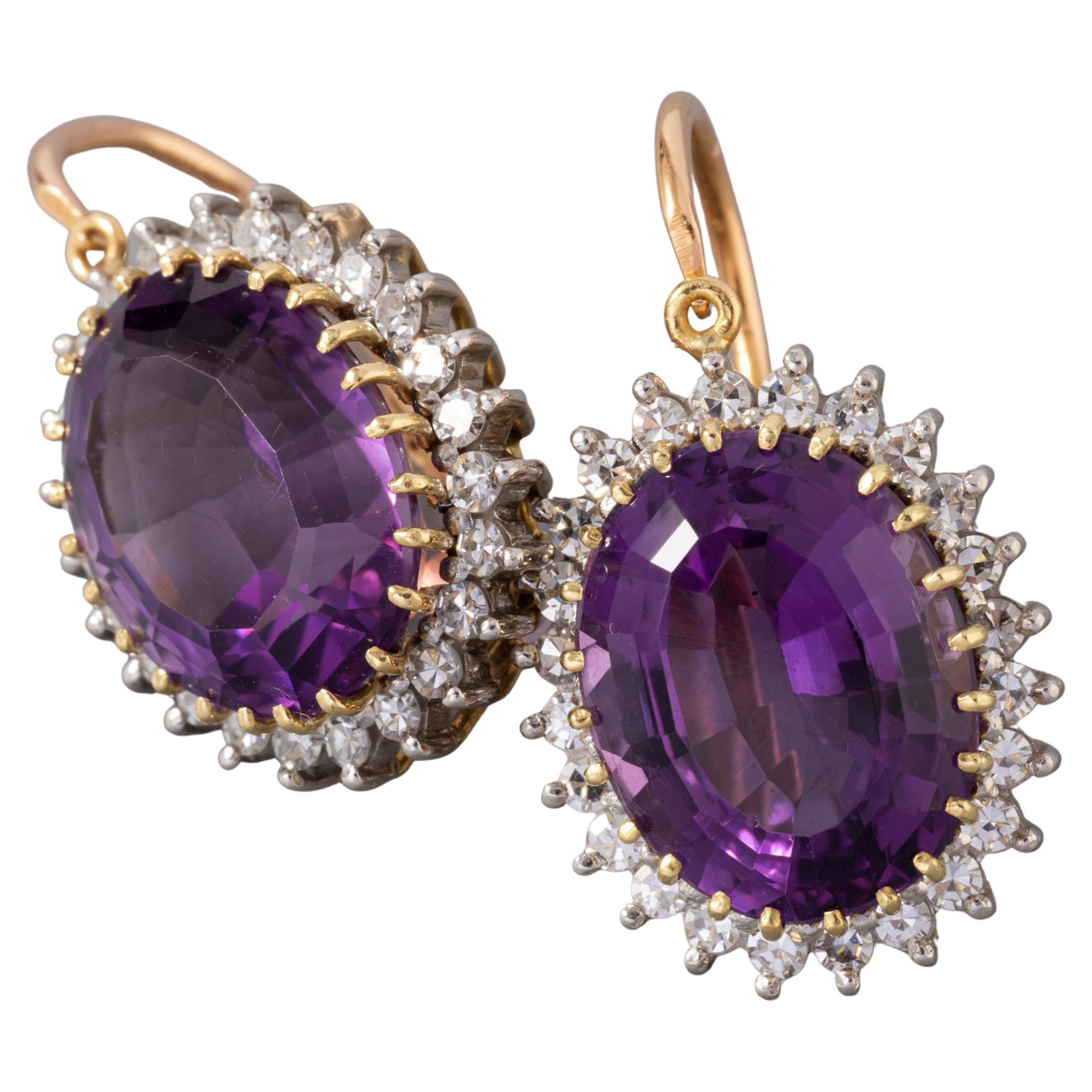 Antique Amethyst Earrings - 1,731 For Sale at 1stDibs | vintage ...