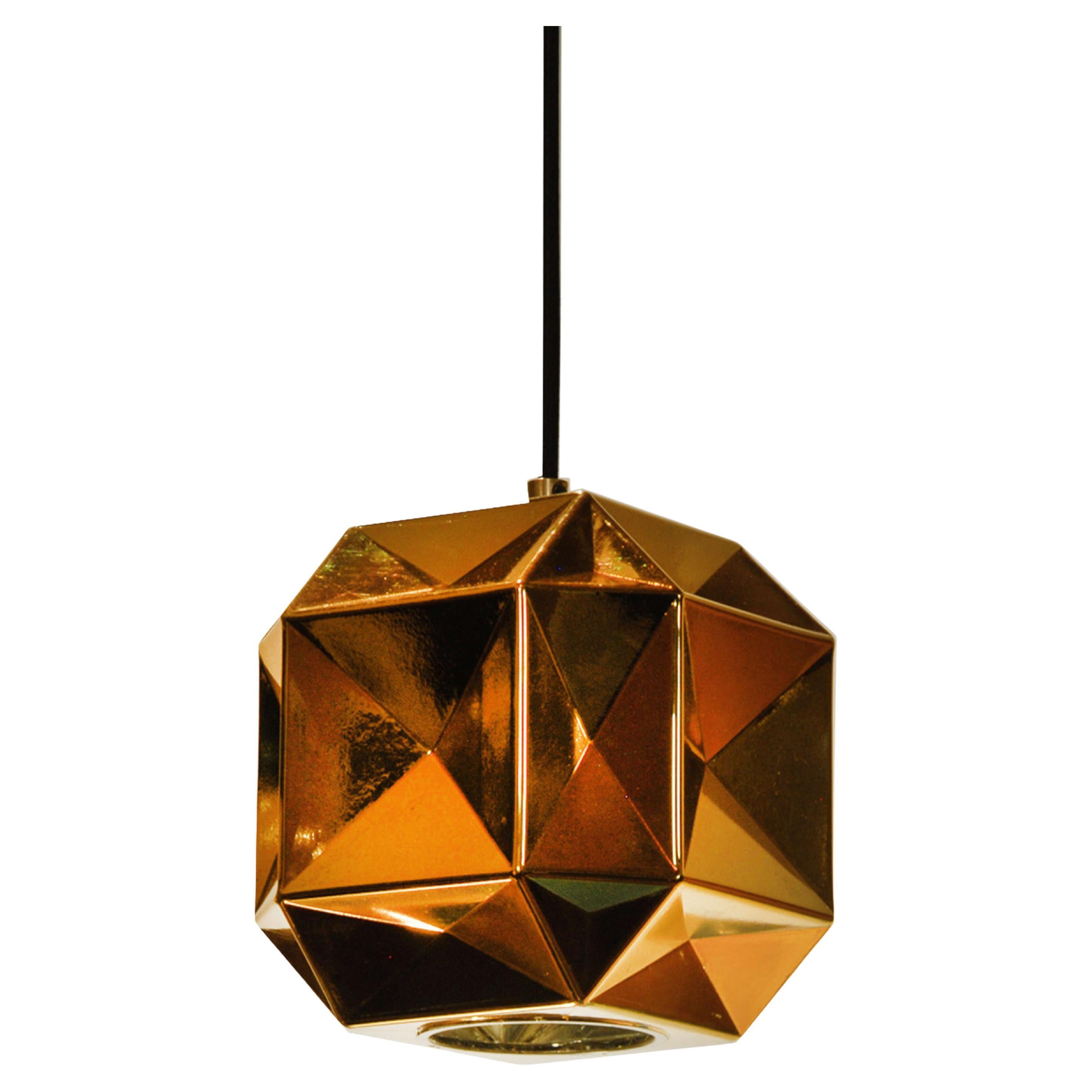 Clear Dinamo Faceted Cube Light For Sale at 1stDibs