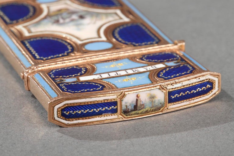 Gold, Enamel and Tablet Case For Sale at 1stDibs