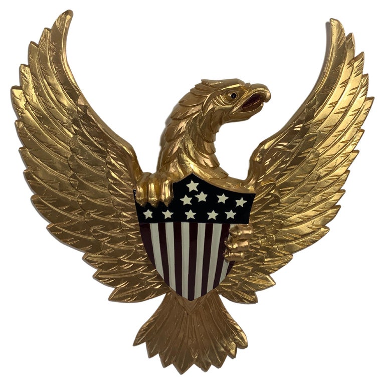 Gold Federal Carved Eagle For Sale at 1stDibs
