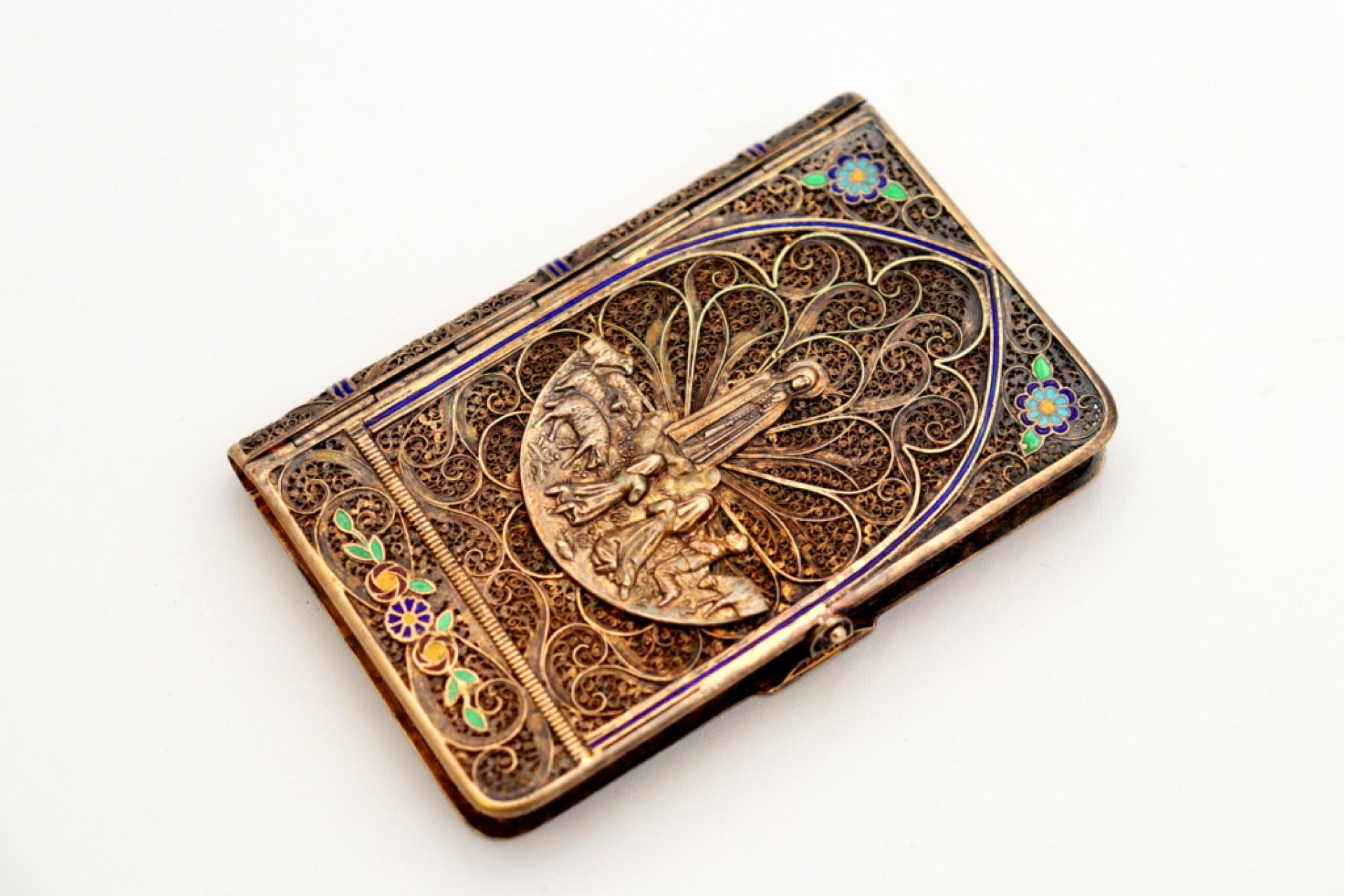 Gold Filigree Silver Prayer Book For Sale at 1stDibs