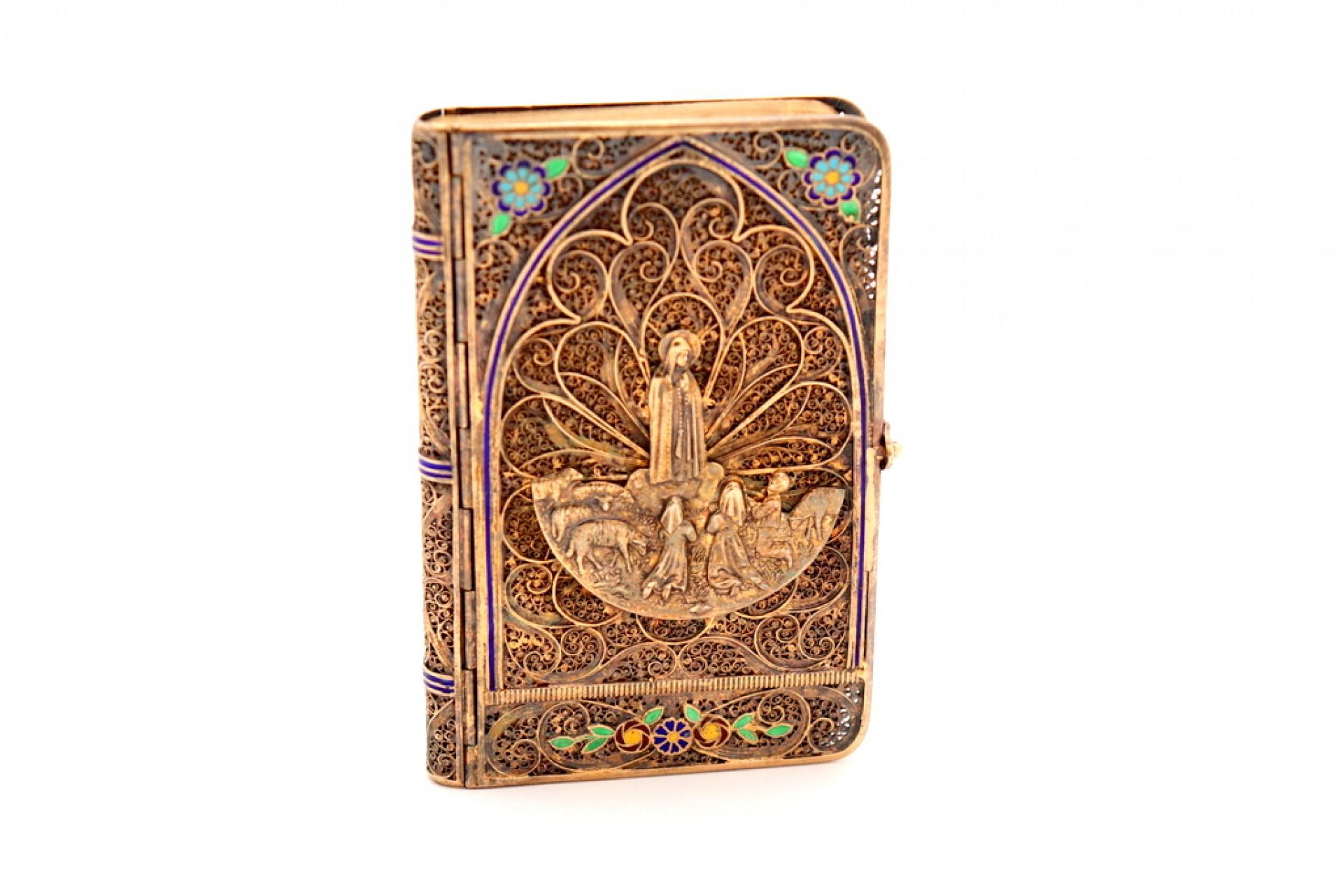 Gold Filigree Silver Prayer Book For Sale at 1stDibs
