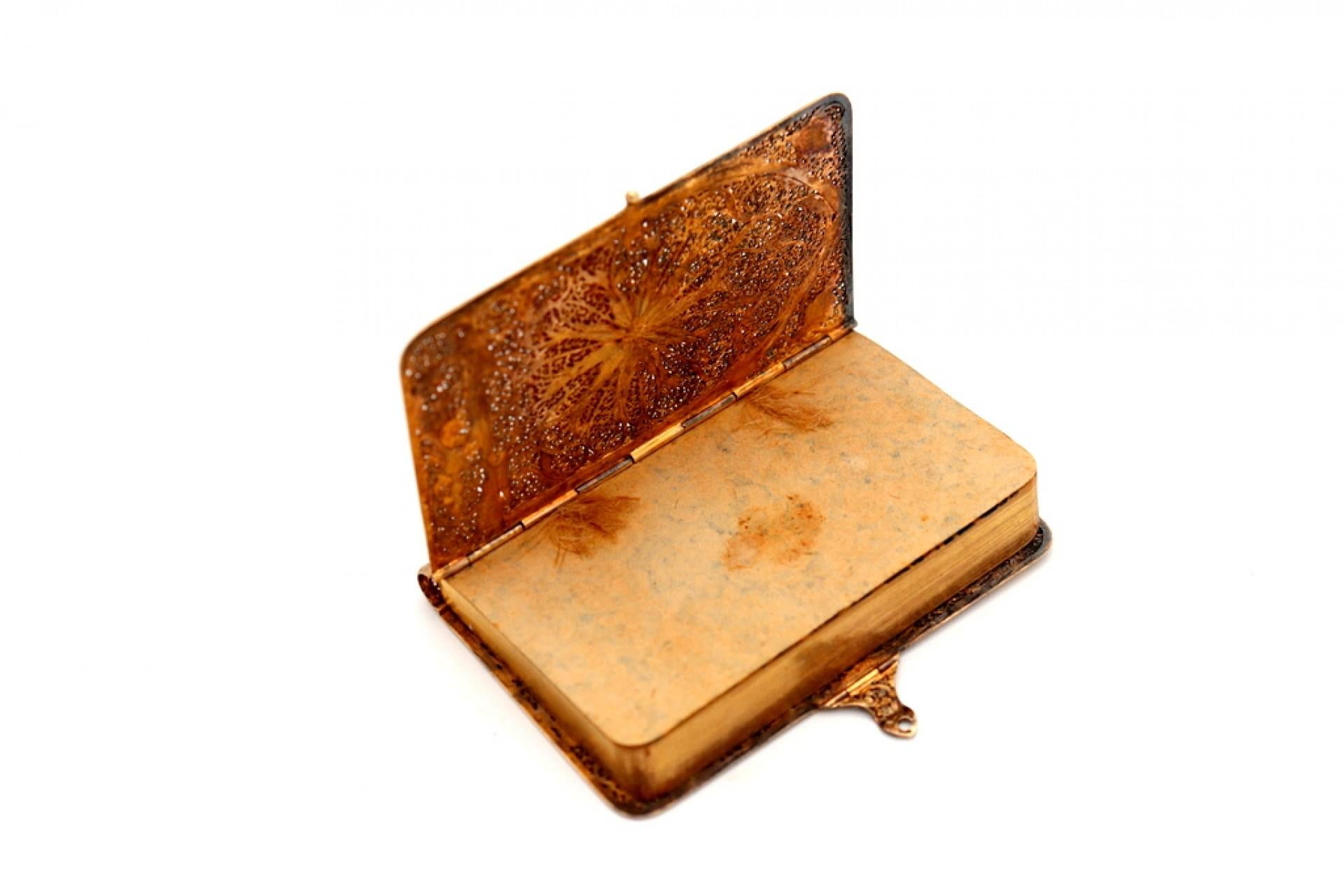 Gold Filigree Silver Prayer Book For Sale at 1stDibs