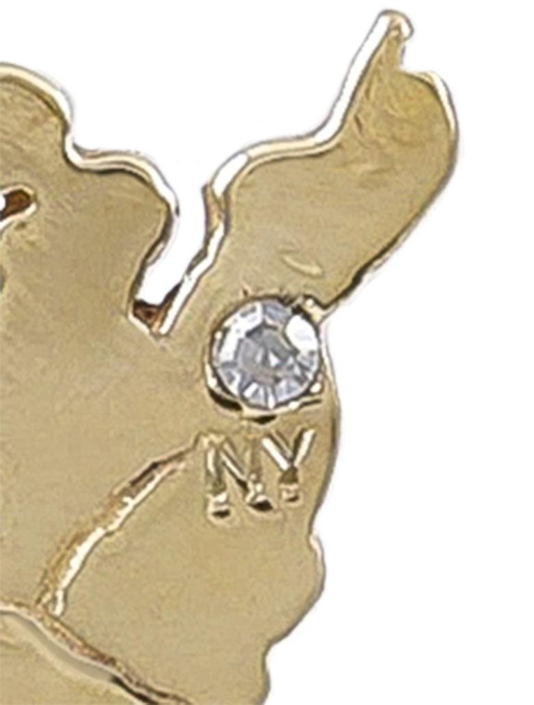 Gold Gemset USA Map Charm For Sale at 1stDibs