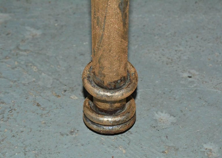 Gold Gild Metal Base Glass Top Dining Table at 1stDibs | glass dining ...