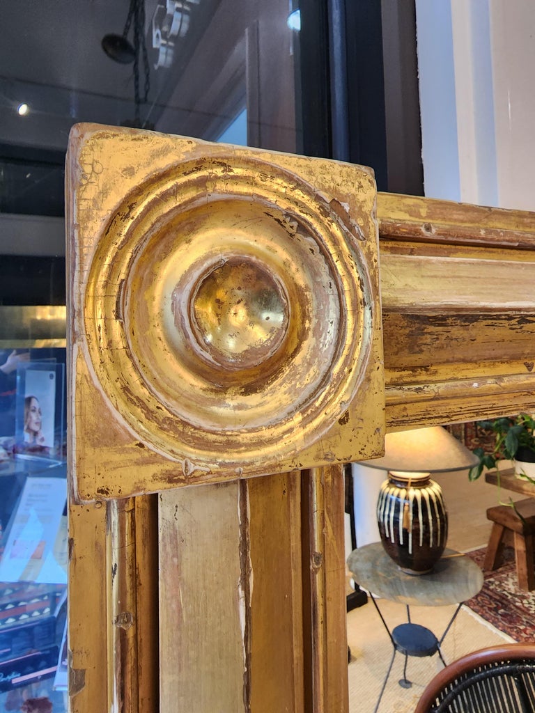Gold Gilded American Classical Mirror For Sale at 1stDibs