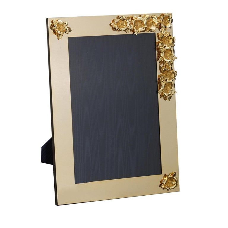 Gold Hibiscus Picture Frame For Sale at 1stDibs