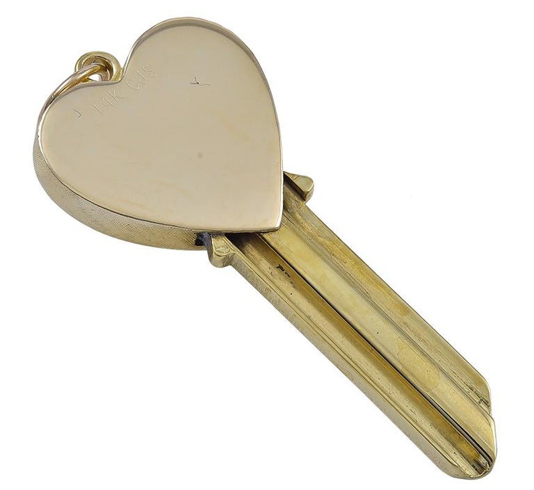 Gold Key To My Heart at 1stDibs