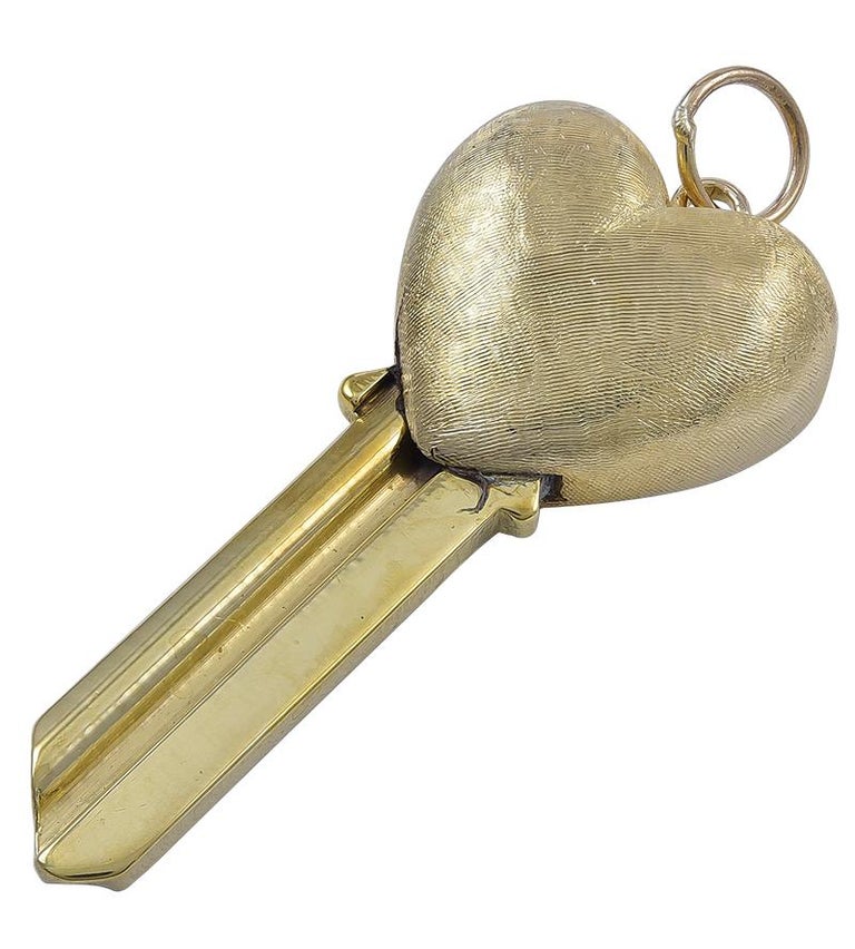 Gold Key To My Heart at 1stDibs