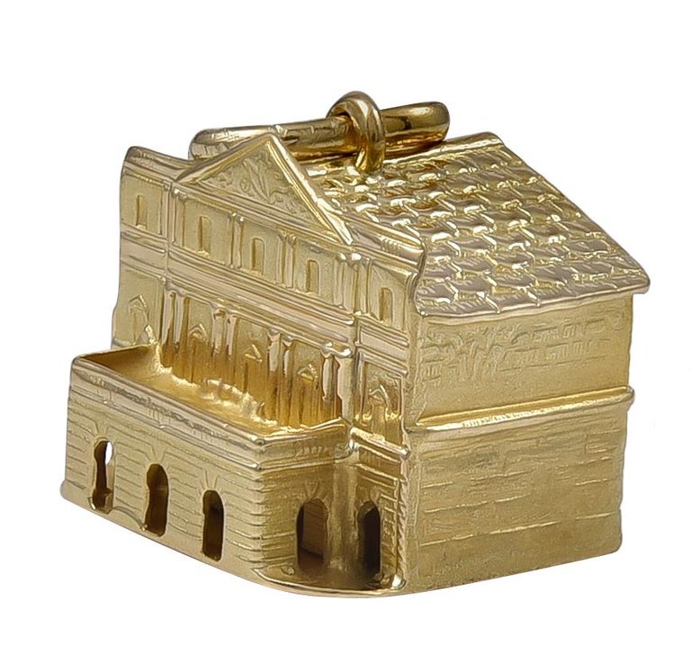 Gold La Scala Opera Charm For Sale at 1stDibs