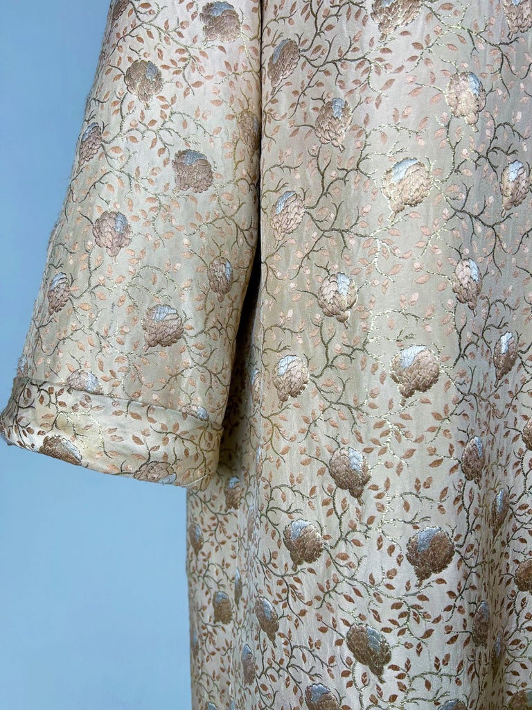 Gold lamé Brocade Evening Coat by Jean Dessès Haute Couture Circa 1955 ...