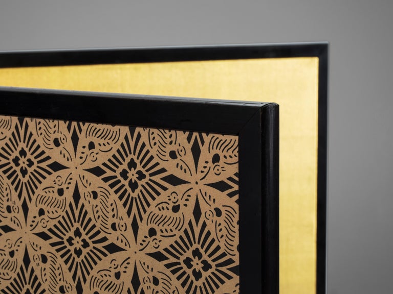 Gold Leaf Room Divider or Screen with Two Panels For Sale at 1stDibs ...