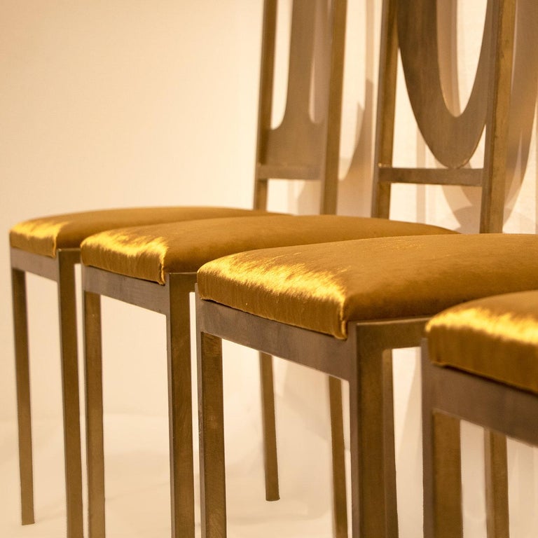 Gold Letter L Chair For Sale at 1stDibs
