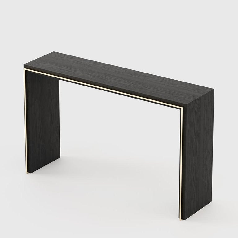 Gold Line Console Table For Sale at 1stDibs