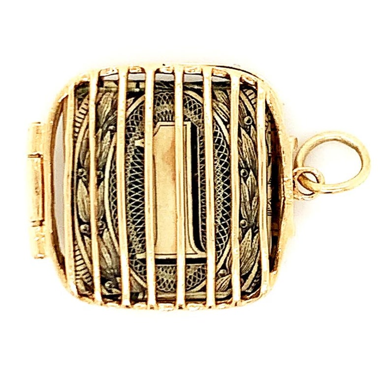 Gold Mad Money Charm For Sale at 1stDibs | mad monney, mad or, money mad