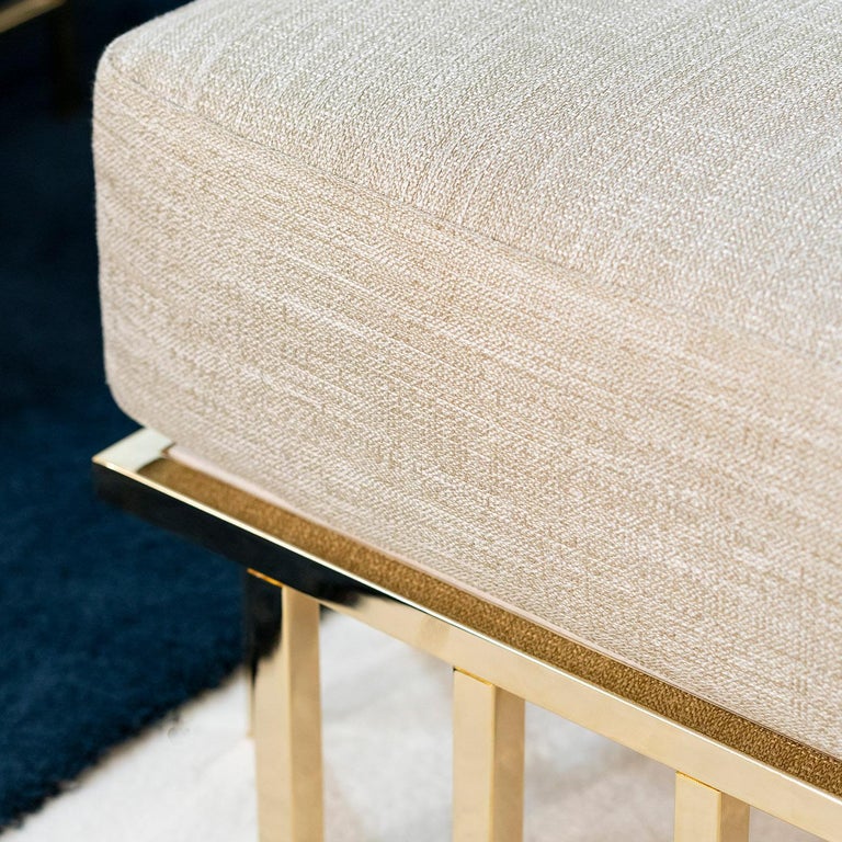 Gold Metal Bench For Sale at 1stDibs