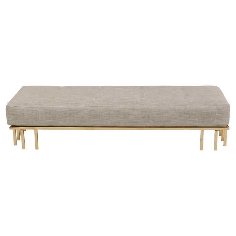 Gold Metal Bench For Sale at 1stDibs