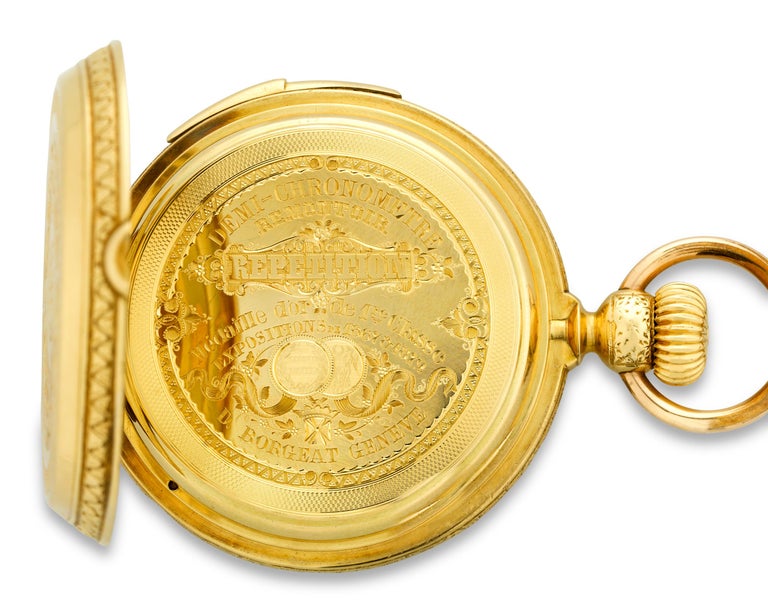 Gold Minute Repeater Swiss Pocket Watch at 1stDibs