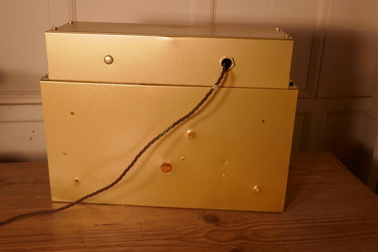 Gold Odeon Cinema Exit Sign Electric Light at 1stDibs