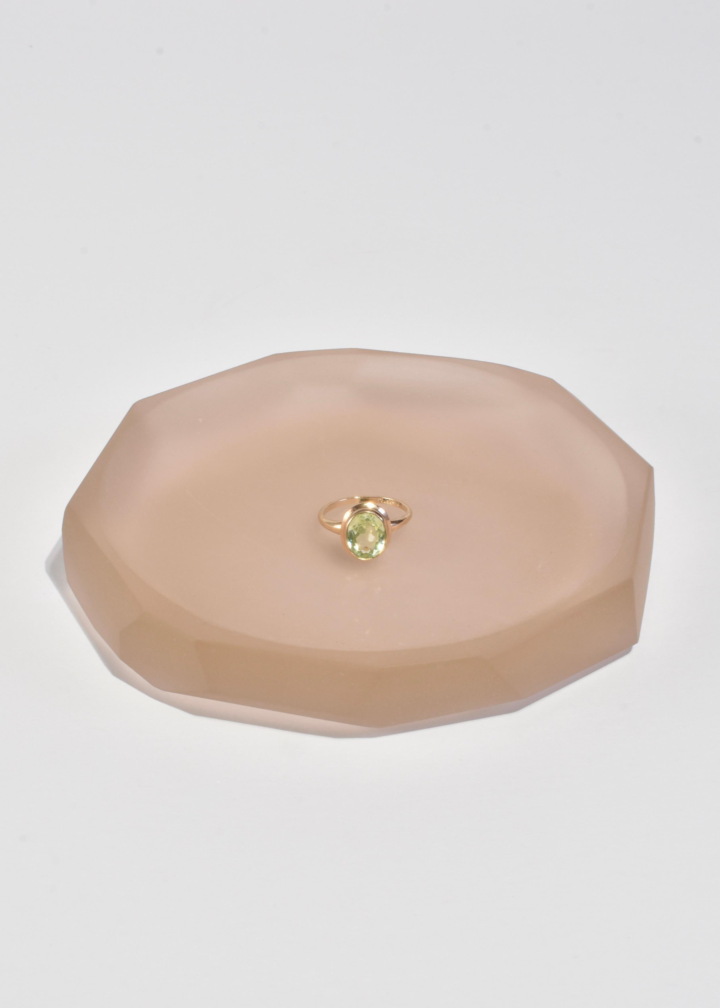 Gold Peridot Ring at 1stDibs