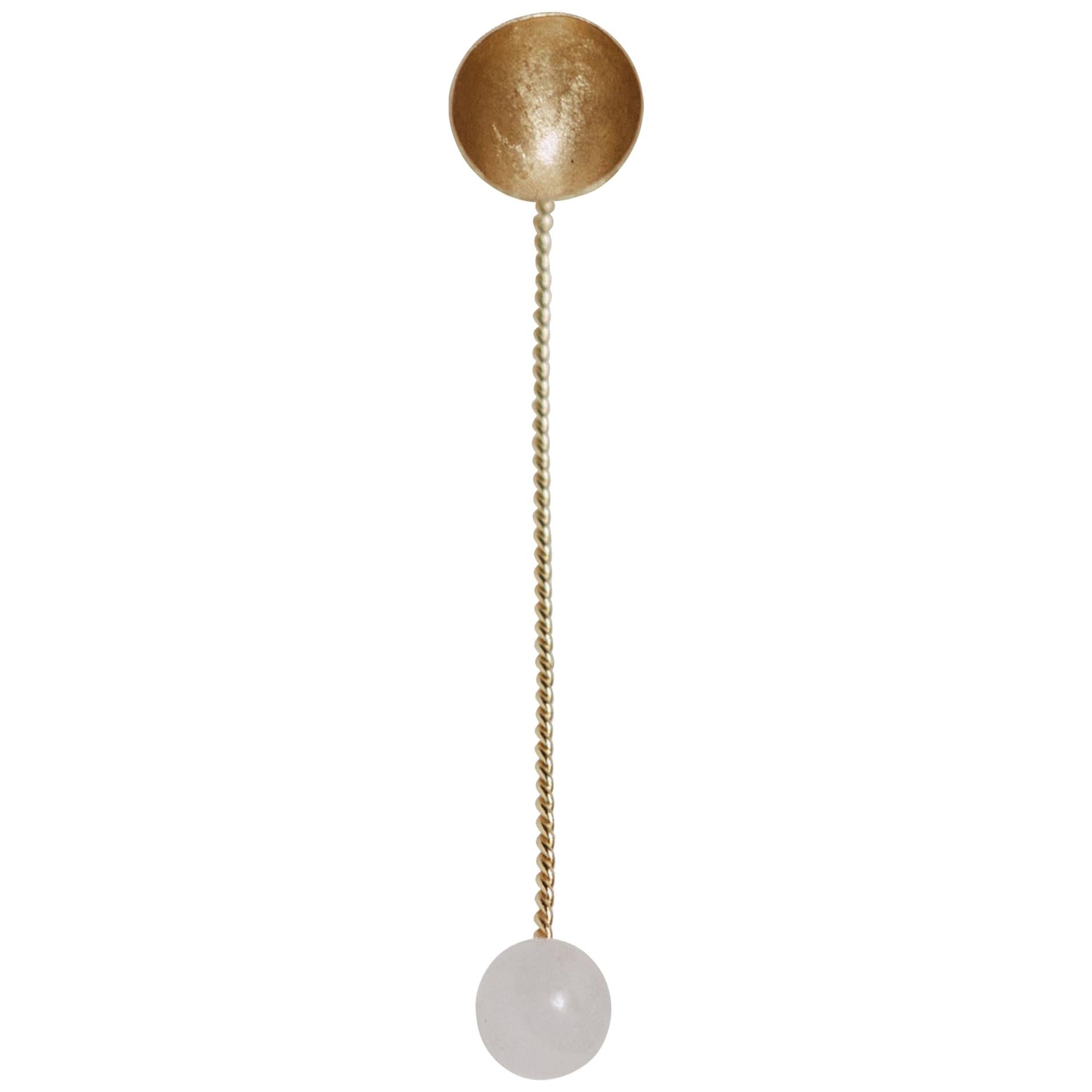 Contemporary Tea Spoons Golden Plated Set Handcrafted in Italy by ...