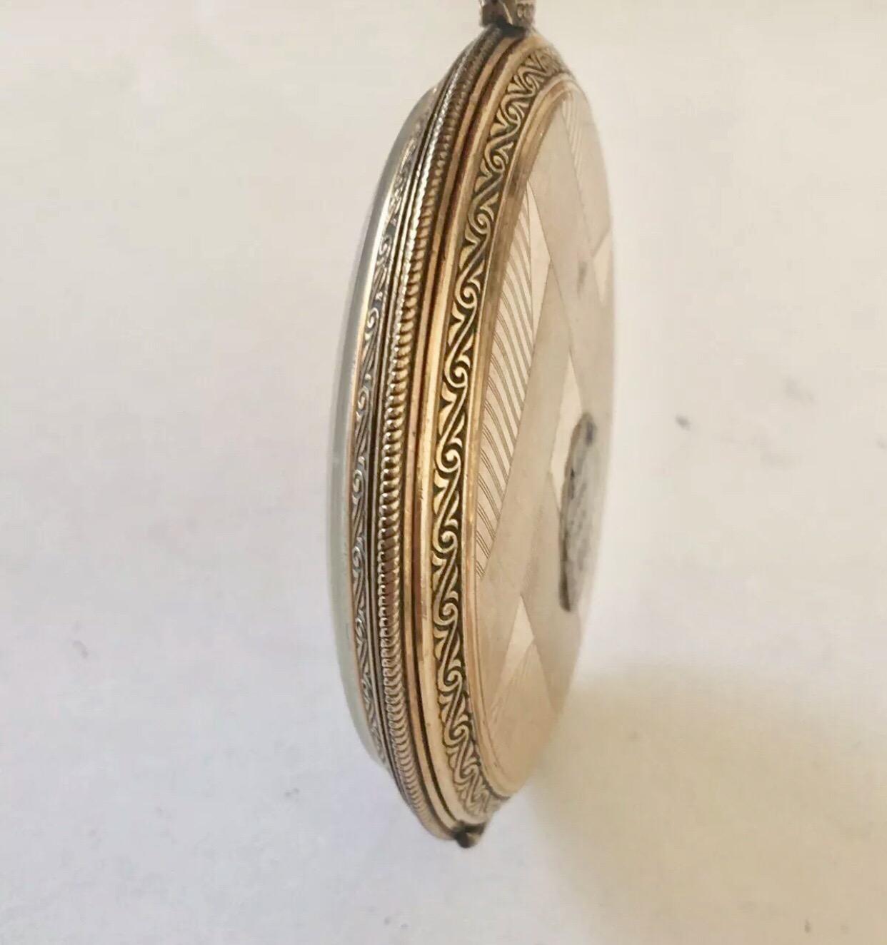 Gold-Plated Record Watch Co. Geneve Antique Pocket Watch For Sale at ...