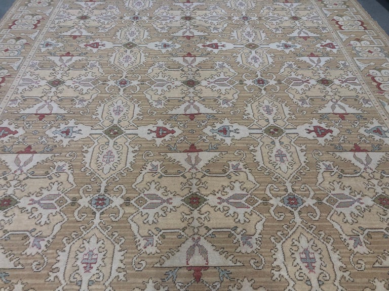 Gold, Red and Green Pattern Rug For Sale at 1stDibs