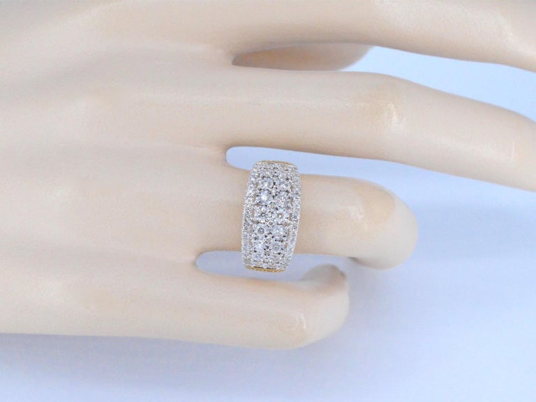 Gold Ring with Diamonds 1.00 Carat For Sale at 1stDibs
