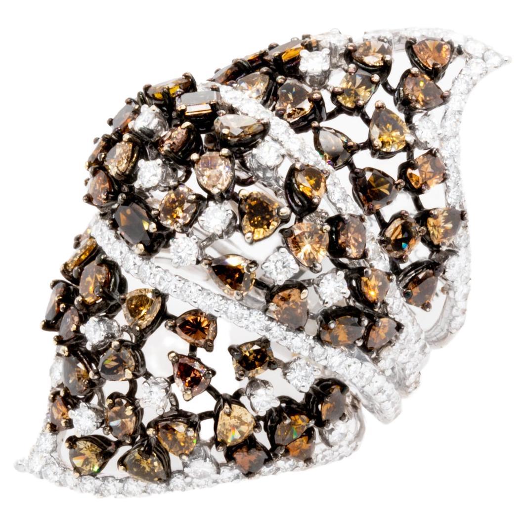 Raw Gold Nugget Ring highlighted with Diamonds For Sale at 1stDibs ...