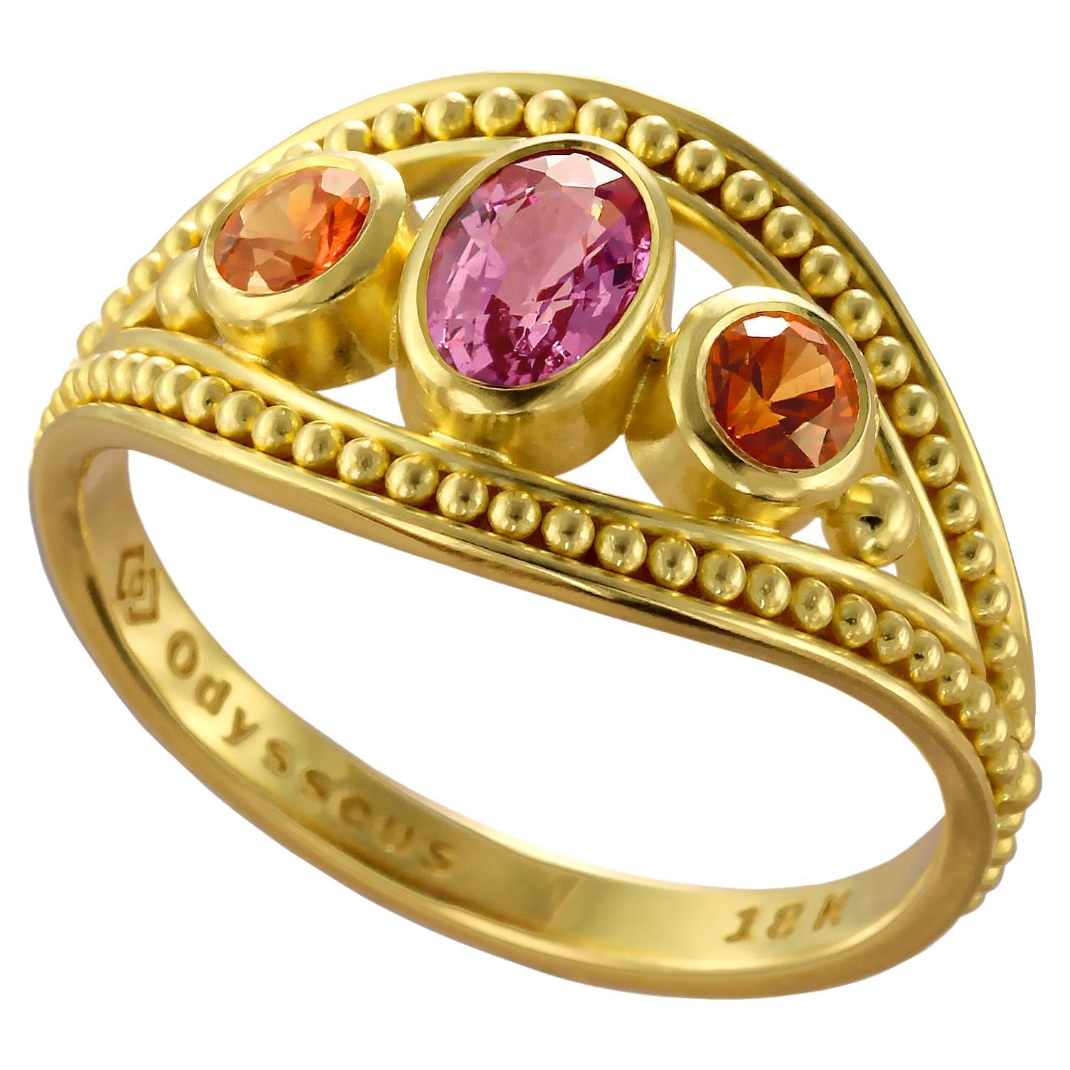 18K Byzantine Gold Laurel Ring For Sale at 1stDibs | laurel name ...