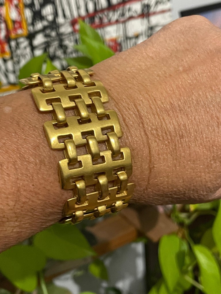 Gold Robert Lee Morris Bracelet 1990s RLM For Sale at 1stDibs