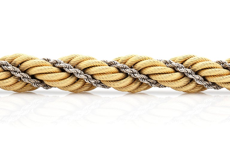 Gold Rope Bracelet For Sale at 1stDibs