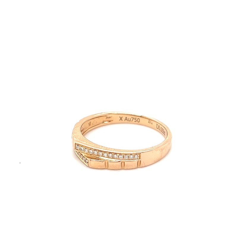 Gold Stackable Diamond Ring For Sale at 1stDibs