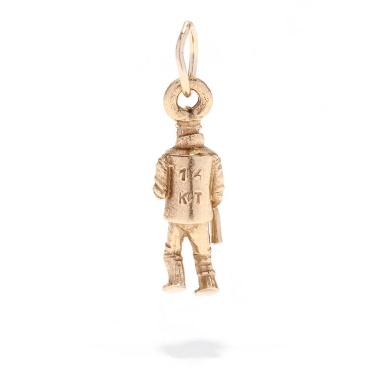 Gold Tin Man Charm, 14KT Yellow Gold For Sale at 1stDibs