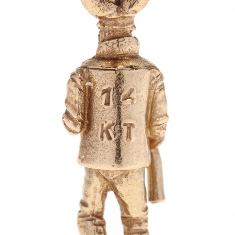Gold Tin Man Charm, 14KT Yellow Gold For Sale at 1stDibs