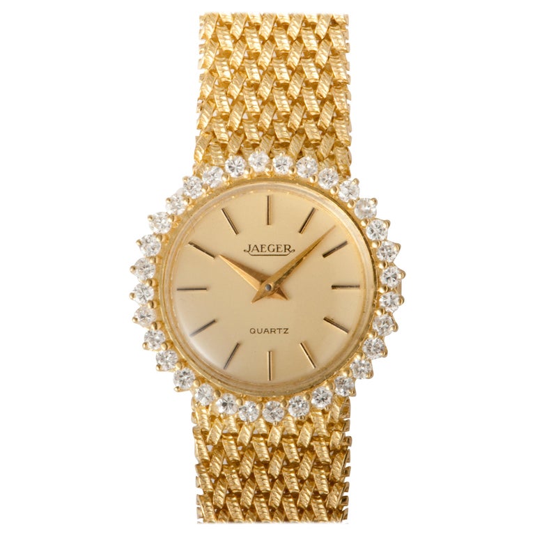 Gold Watch 18 Carat with Diamond at 1stDibs