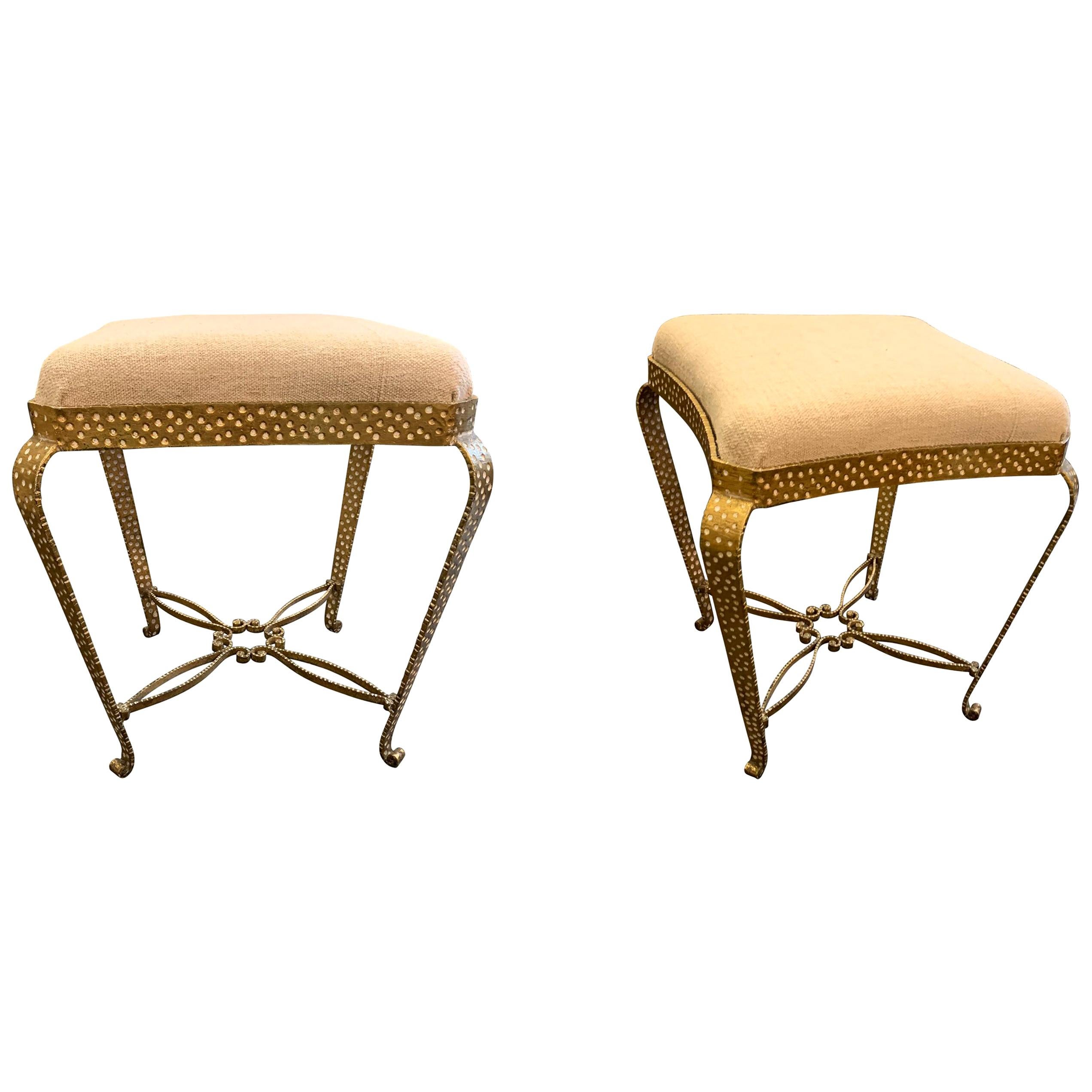 Wrought Iron Industrial Foot Stools Designed by Foraform, Norway For ...