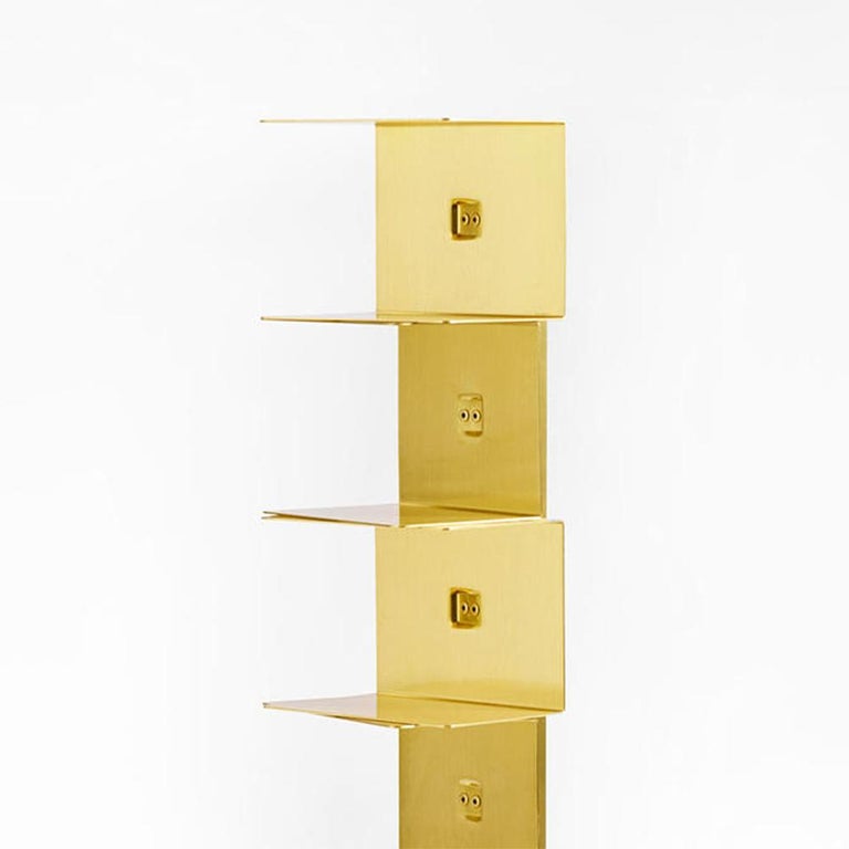 Golden Bookcase For Sale at 1stDibs