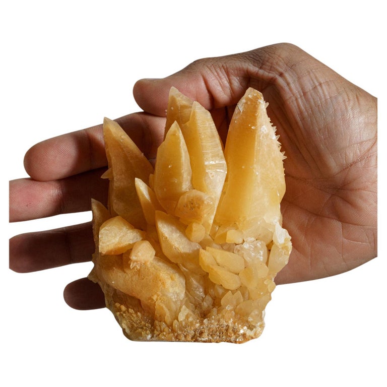 Golden Calcite Crystal from Elmwood Mine, Tennessee 351.3 Grams For ...