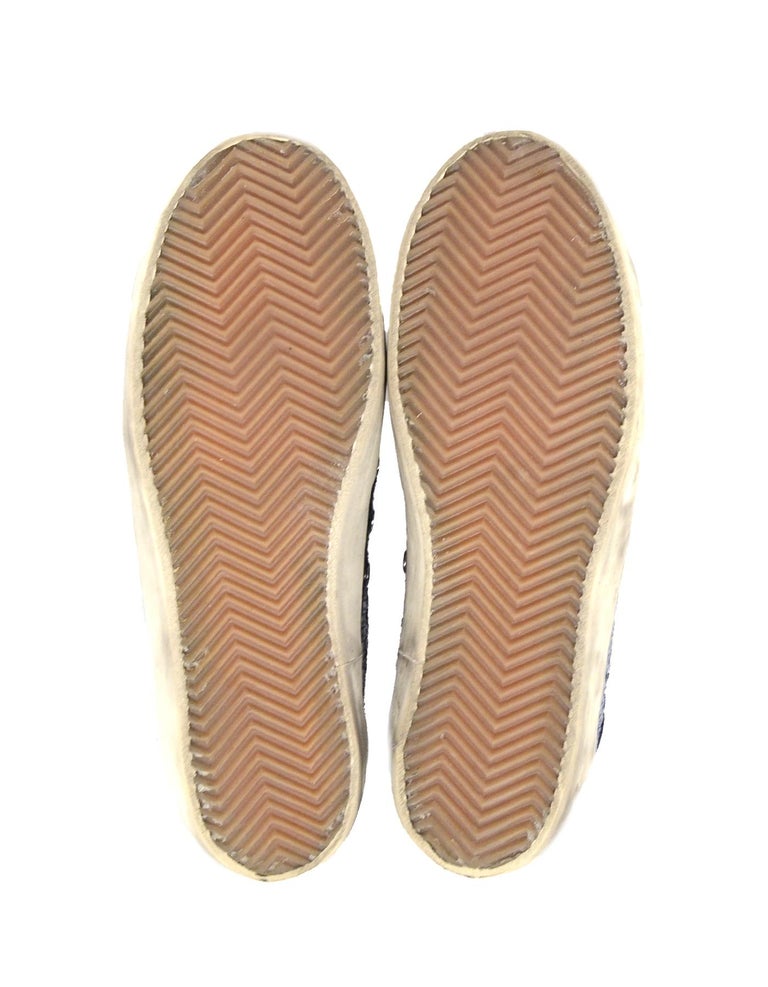 Golden Goose Deluxe Brand '17 Blue/Green Sequin Low-Top All Star ...