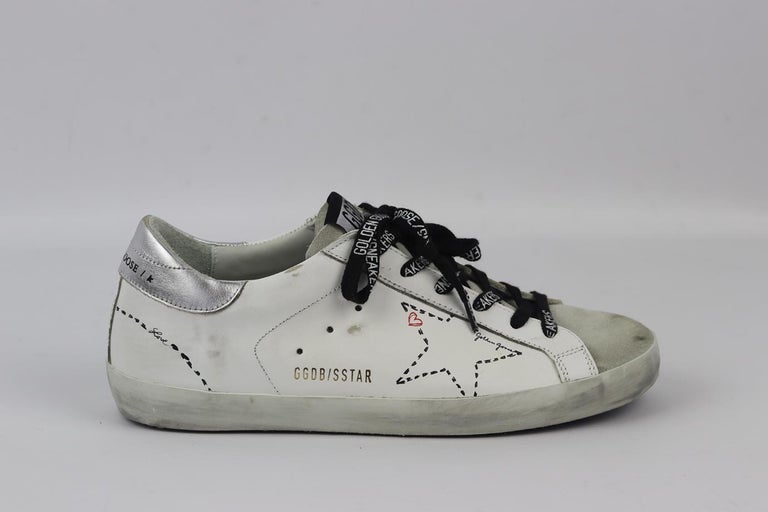Golden Goose Deluxe Brand Superstar Leather And Suede Sneakers Eu 38 Uk ...