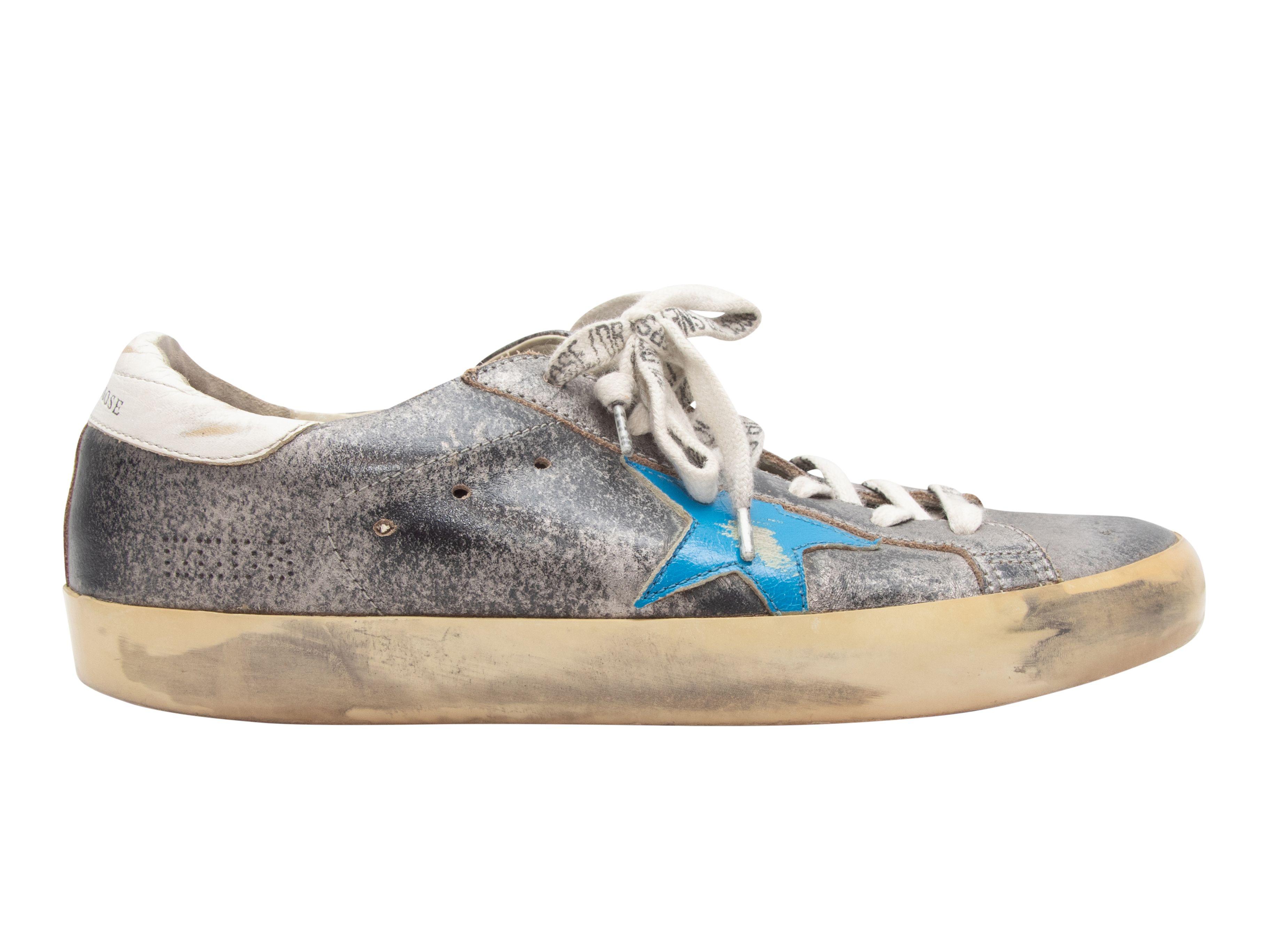 Golden Goose Grey and Multicolor Low-Top Sneakers For Sale at 1stDibs ...