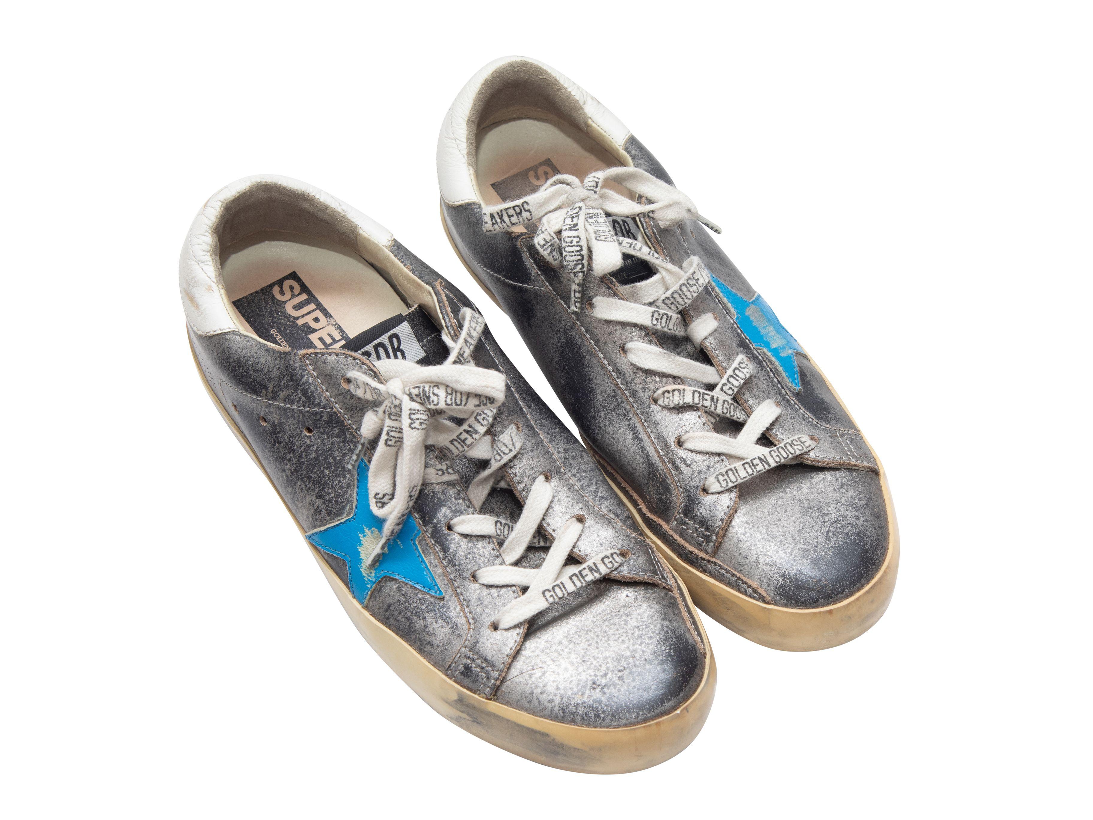 Golden Goose Grey and Multicolor Low-Top Sneakers For Sale at 1stDibs ...
