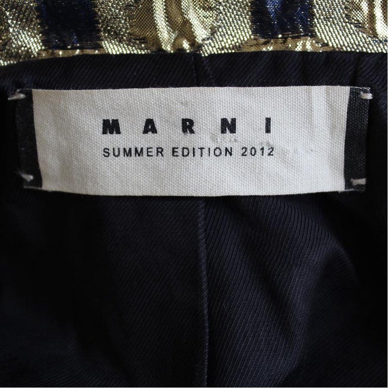 Marni Golden jacket size 40 For Sale at 1stDibs