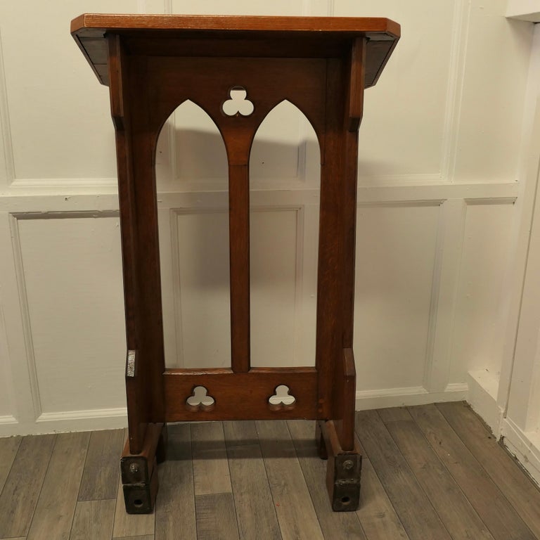 Golden Oak Arts and Crafts Restaurant Reception Greeter For Sale at 1stDibs