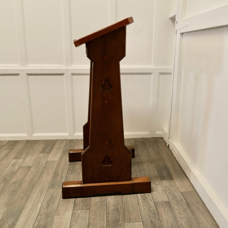 Golden Oak Arts and Crafts Restaurant Reception Greeter For Sale at 1stDibs