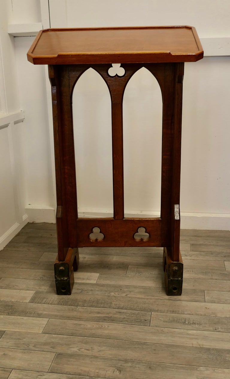 Golden Oak Arts and Crafts Restaurant Reception Greeter For Sale at 1stDibs