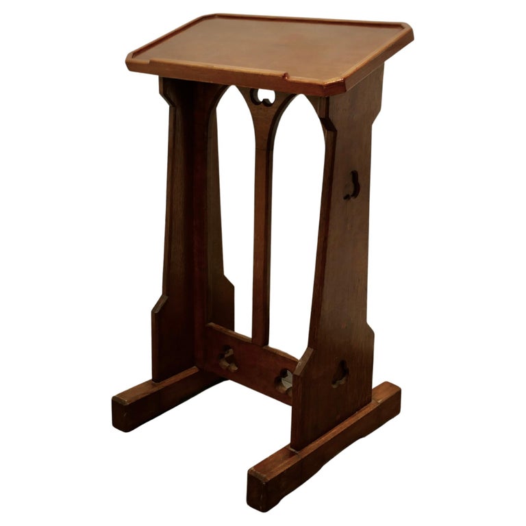 Golden Oak Arts and Crafts Restaurant Reception Greeter For Sale at 1stDibs